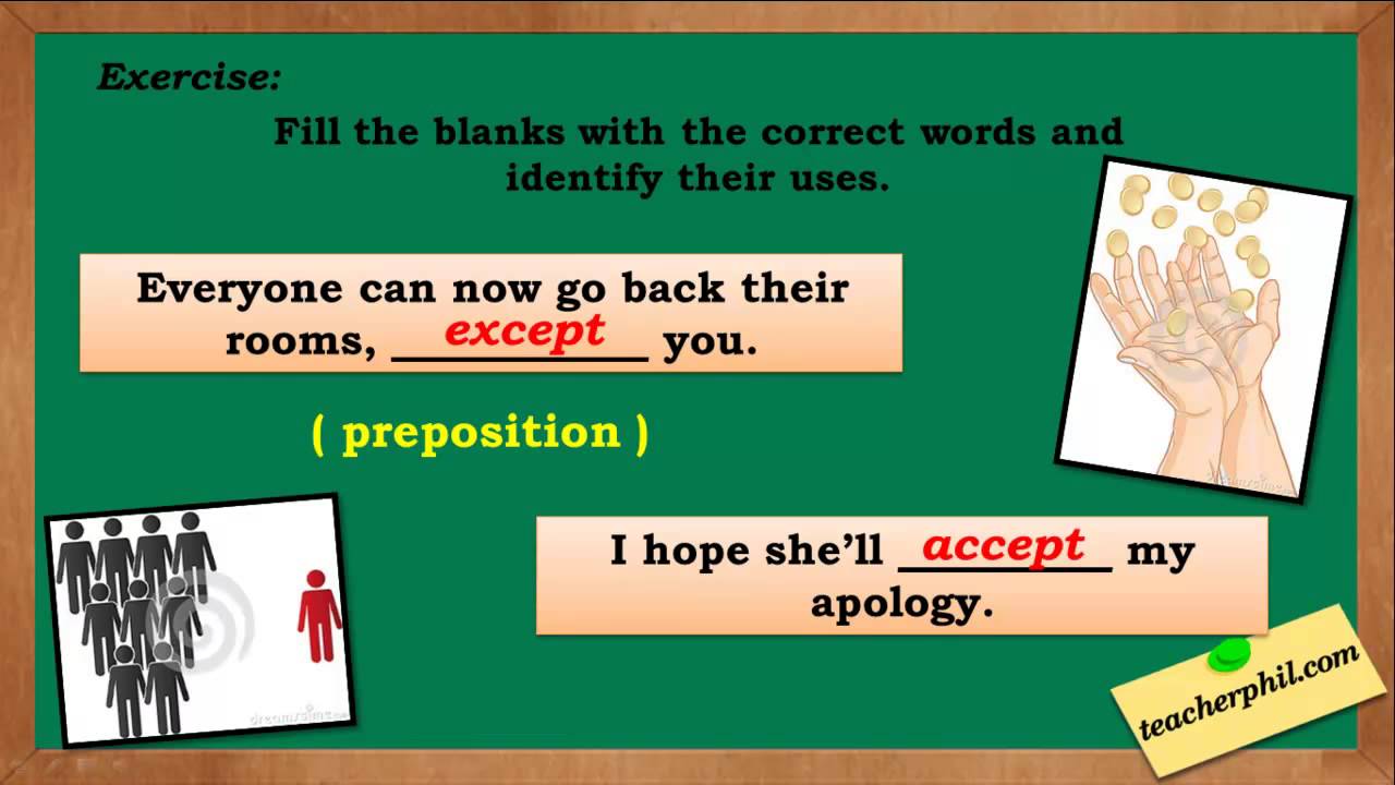 Accept vs Except: English How to Lesson
