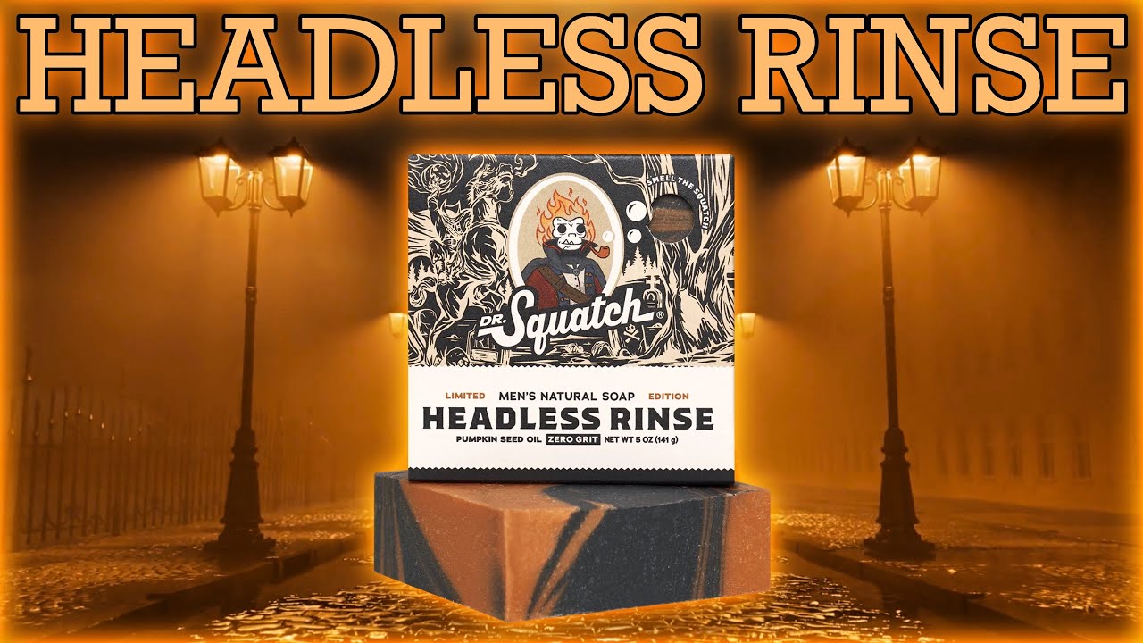 Harbinger of Clean | HEADLESS RINSE | Dr. Squatch Halloween Soap Review