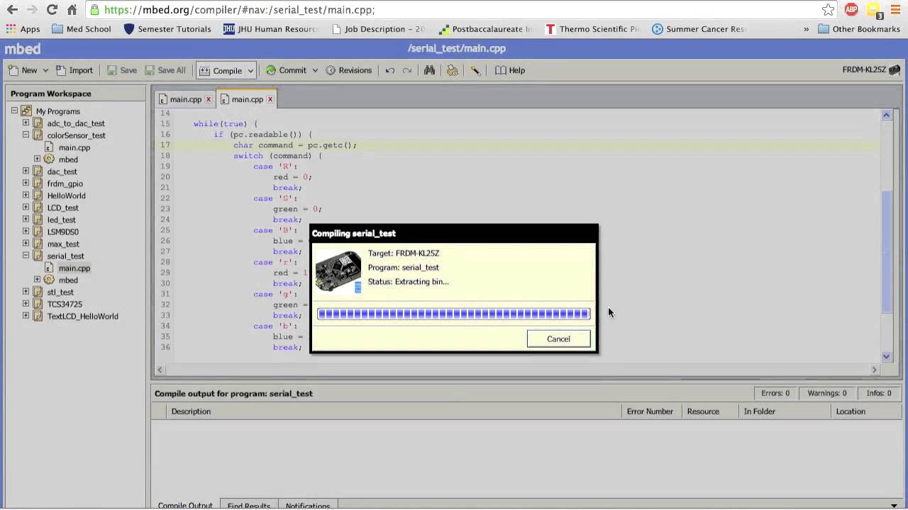 mBed Tutorial 6: Serial Communications using mBed