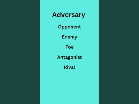 Adversary #englishlanguage #englishvocabulary #synonyms