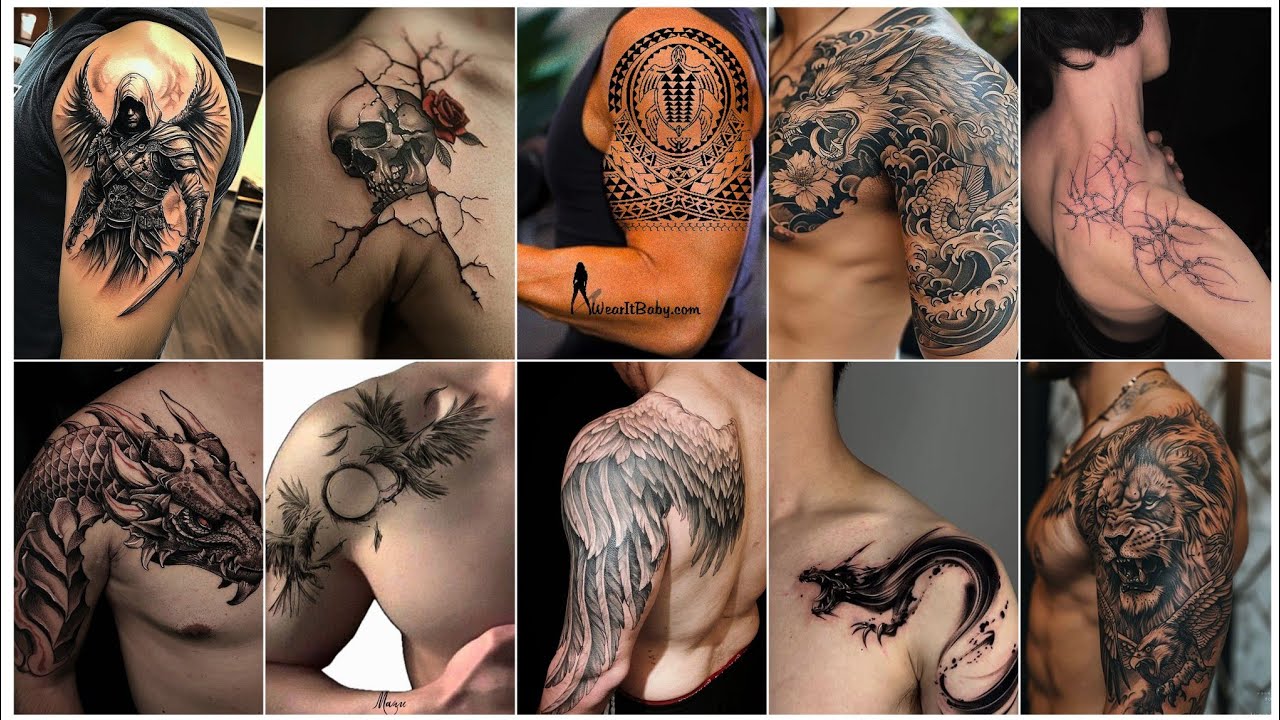 100+ Shoulder Tattoo Designs for Men | Best Shoulder Tattoos 2025 | Latest Tattoo design Ideas