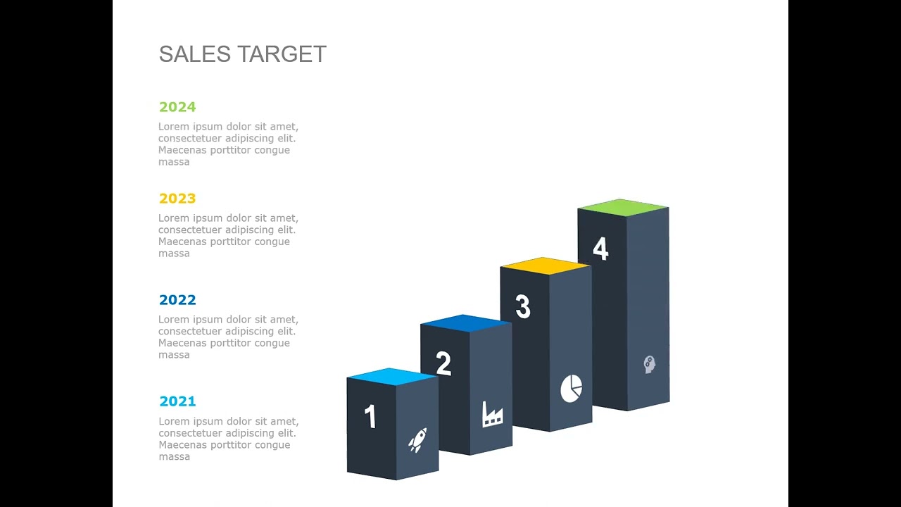 Animated Sales Target Goals PowerPoint Template