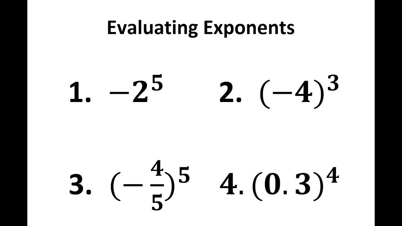 Evaluating Exponents