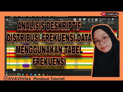 ANALISIS DESKRIPTIF DISTRIBUSI FREKUENSI DATA MENGGUNAKAN TABEL FREKUENSI
