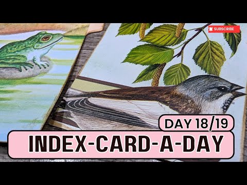Index-Card-A-Day 18 and 19 #icad 2025 - Chatty one