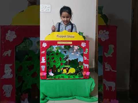 Puppet Show- "The Lion And The Mouse" Story By Mishika#School Activity#Handmade#Moral Story#