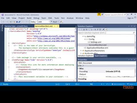 Learn Microservices with Azure Create a Windows Container in Service Fabric|packtpub com - Mind ...