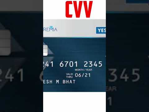 CVV Code On Debit Card? #shorts #youtube #mryttech