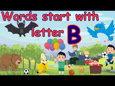 Fun and Easy Words That Start with B | Letter B Vocabulary for Preschoolers