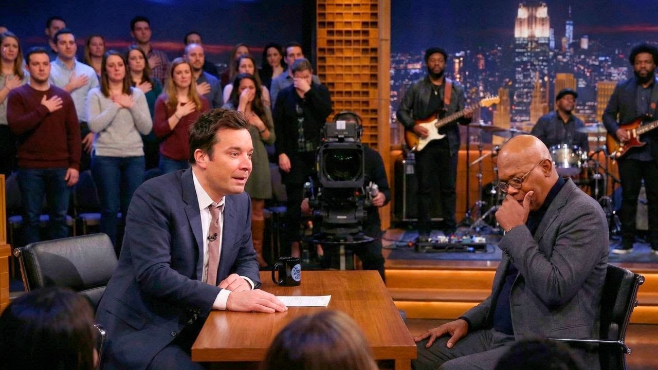 Jimmy Fallon SPEECHLESS When Samuel L. Jackson Suddenly Lowers His ...
