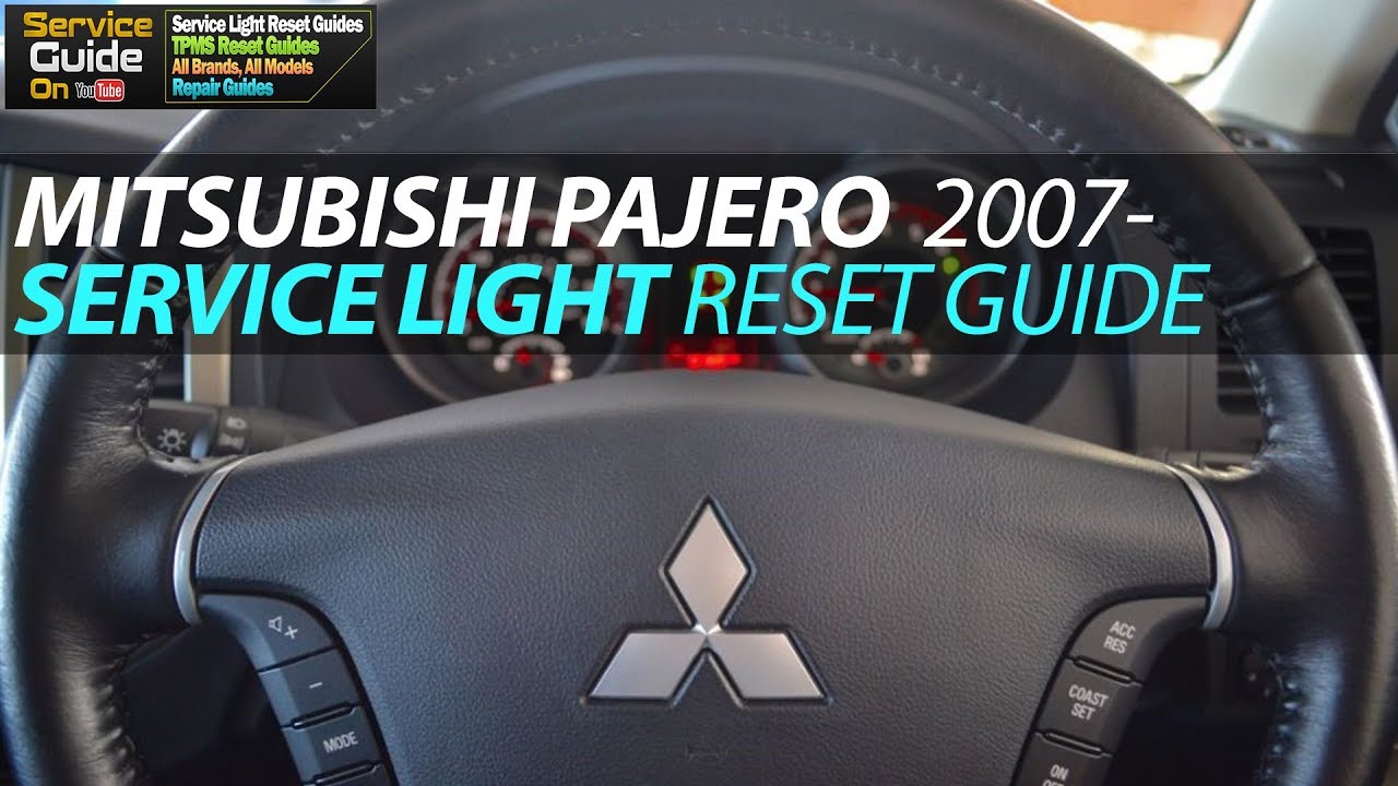 MITSUBISHI Pajero Service Light Reset 2007-