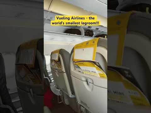 ๐ซ This airline has NO LEGROOM!!! #travel #europe #london #gatwick #vueling