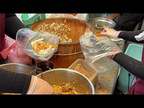 超過270年樂成宮古蹟 天天排隊好吃大顆 育英 飯糰美食Over 270 years Lecheng Temple Delicious rice balls
