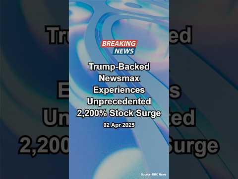 Trump-Backed Newsmax Experiences Unprecedented 2,200% Stock Surge