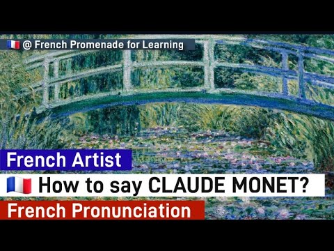 [1 minute French A1/A2]🇫🇷 CLAUDE MONET, How to pronounce it in French? French Listening (ENG/FR Sub)