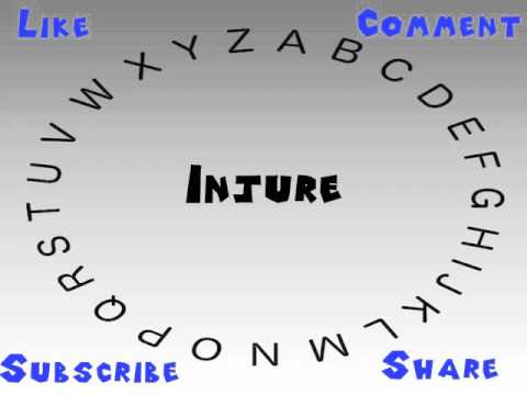 How to Say or Pronounce Injure