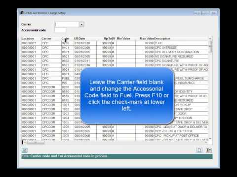 Updating Fuel Surcharges
