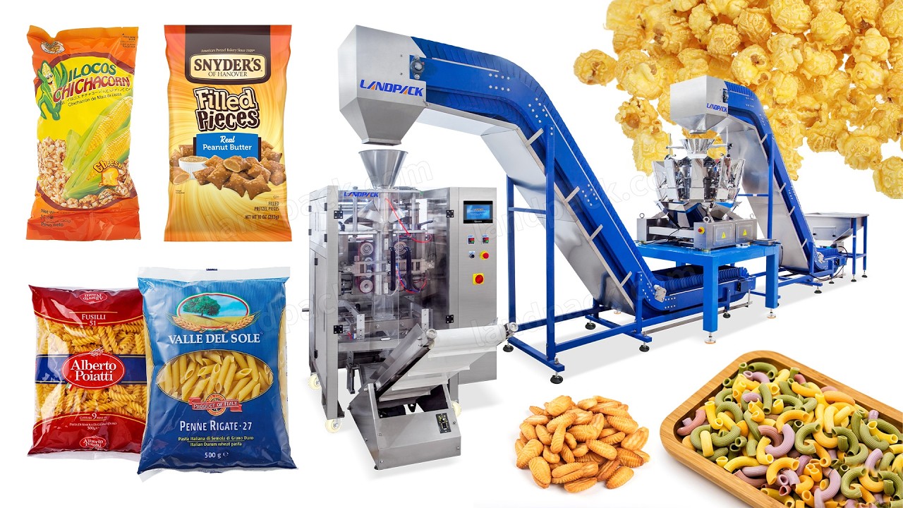 Automatic Snacks Puff Vertical Packing Machine #snackspackingmachine #vffs
