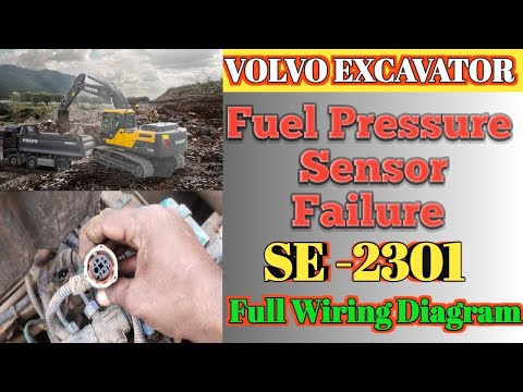 Volvo Excavator Fuel Pressure Sensor Failure Problem,Volvo excavator error code se2301 problem