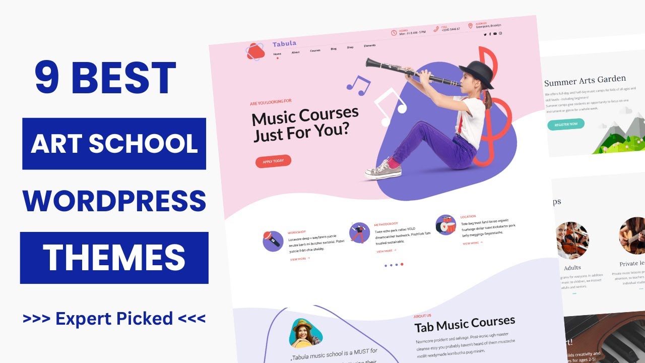 9 Best WordPress Art School Themes 2025 | Art and Music WordPress Theme
