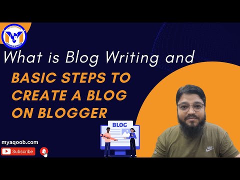 What is Blog Writing and Basic Steps to Create a Blog on Blogger Tutorial Urdu/Hindi | MY Solutions