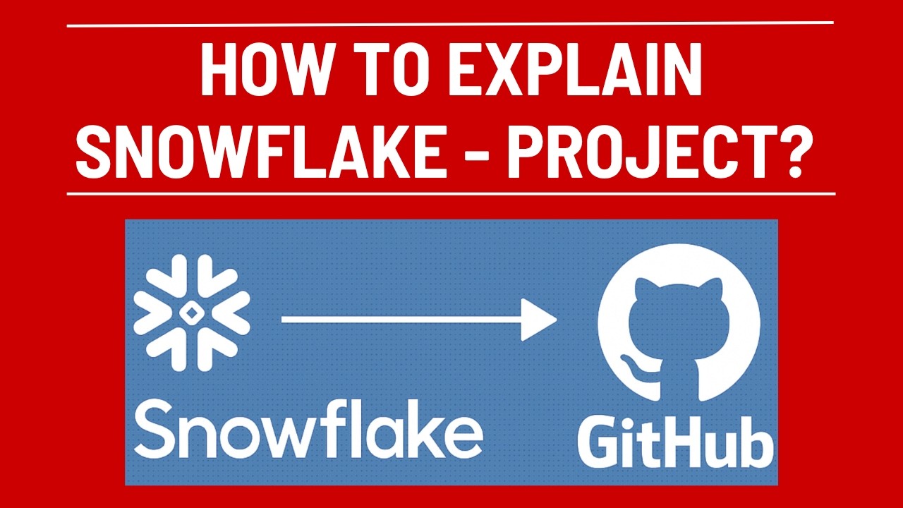 Snowflake and GitHub Integration | Snowflake Real-time Project Hands-On Tutorial