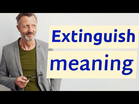 Extinguish | Definition of extinguish