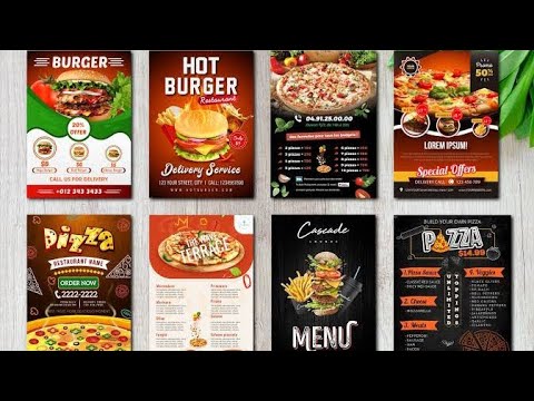 Design Creative Print Ready Menu For Restaurant || Flyer Menu || Food Menu || Digital Menu Board