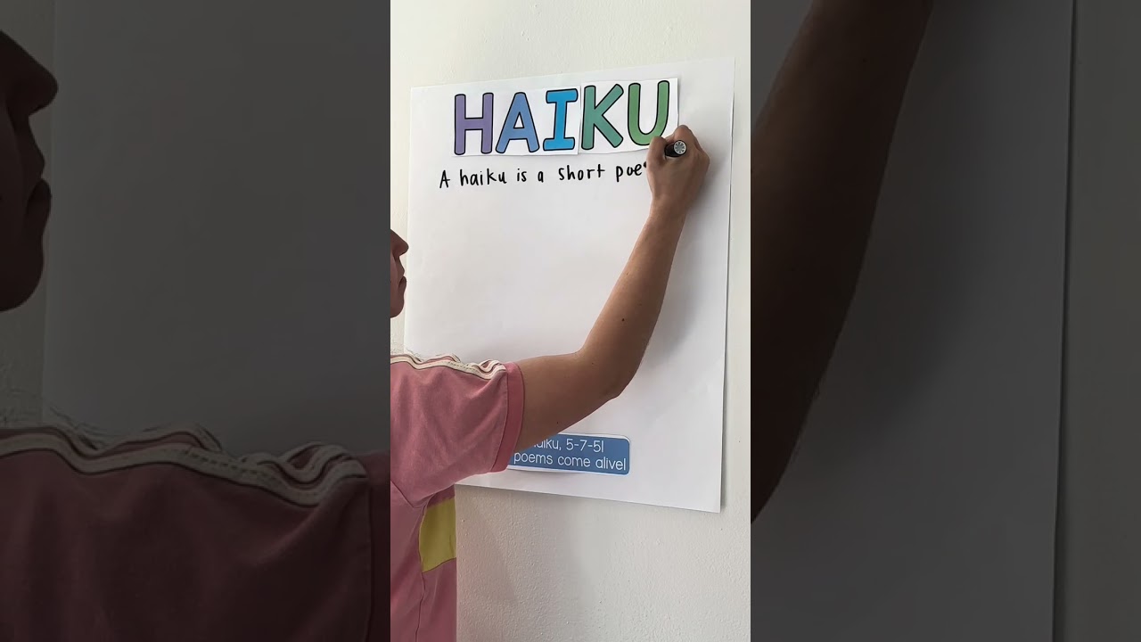 Haiku Anchor Chart Idea