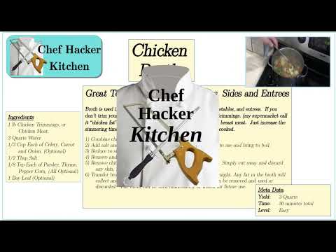 Rich Chicken Broth From "Chicken Fat"