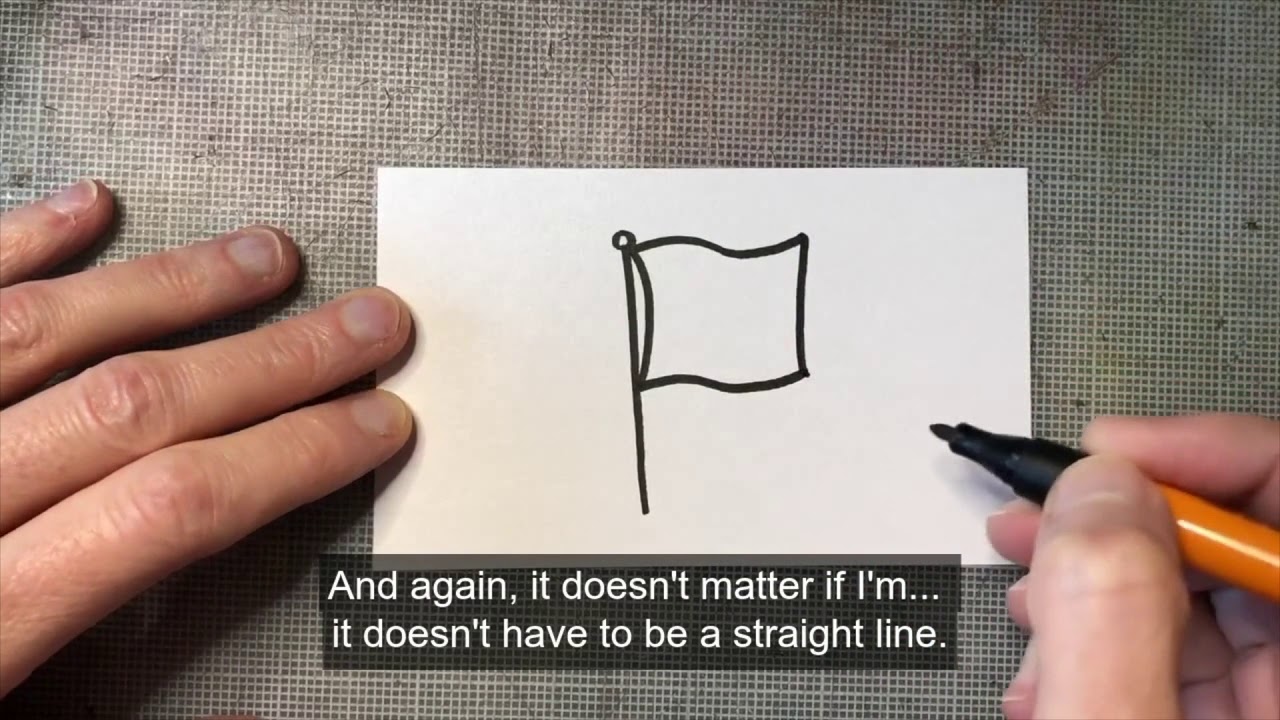Visual Thinking Drawing Tutorial: Let's draw a flag!