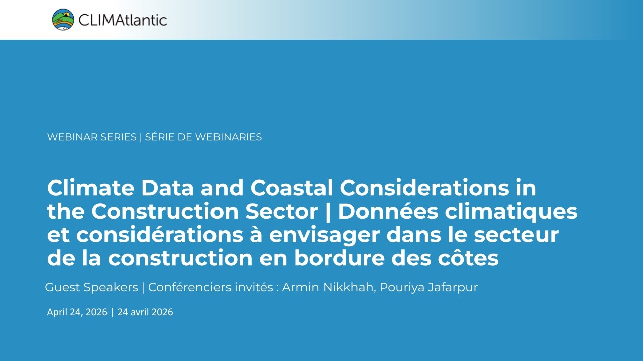 Climate Data and Coastal Considerations in the Construction Sector