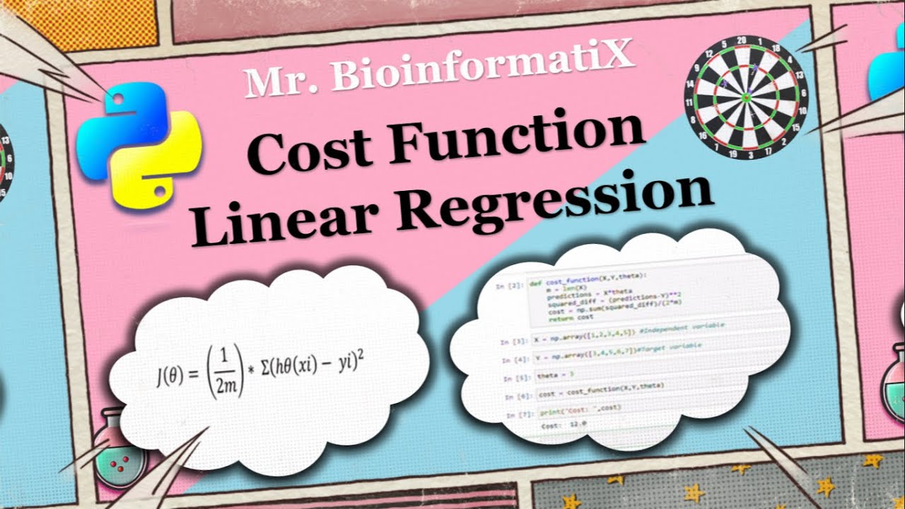 Cost Function in Linear Regression Tutorial in Python | Mr. BioinformatiX