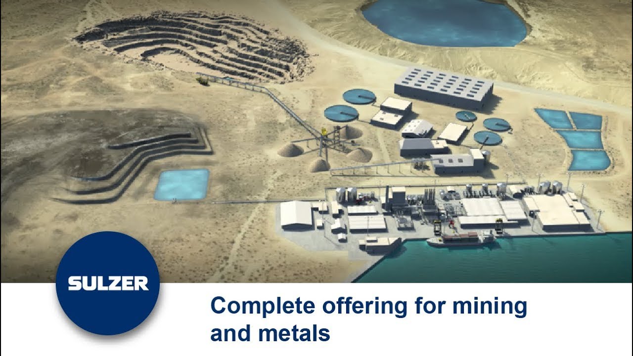 Complete Sulzer pump, agitator, and compressor solutions for mining and metals processing