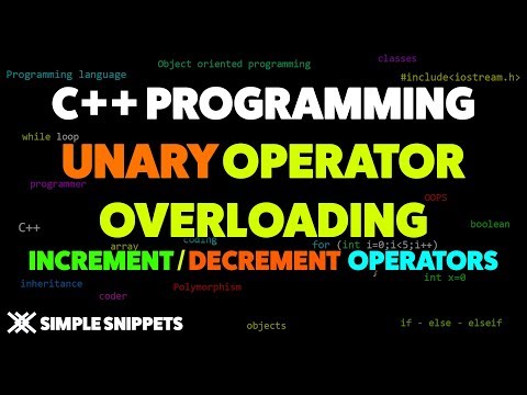 Learn Increment Decrement Operator Overloading in C | Unary Operator Overloading Program Example ...