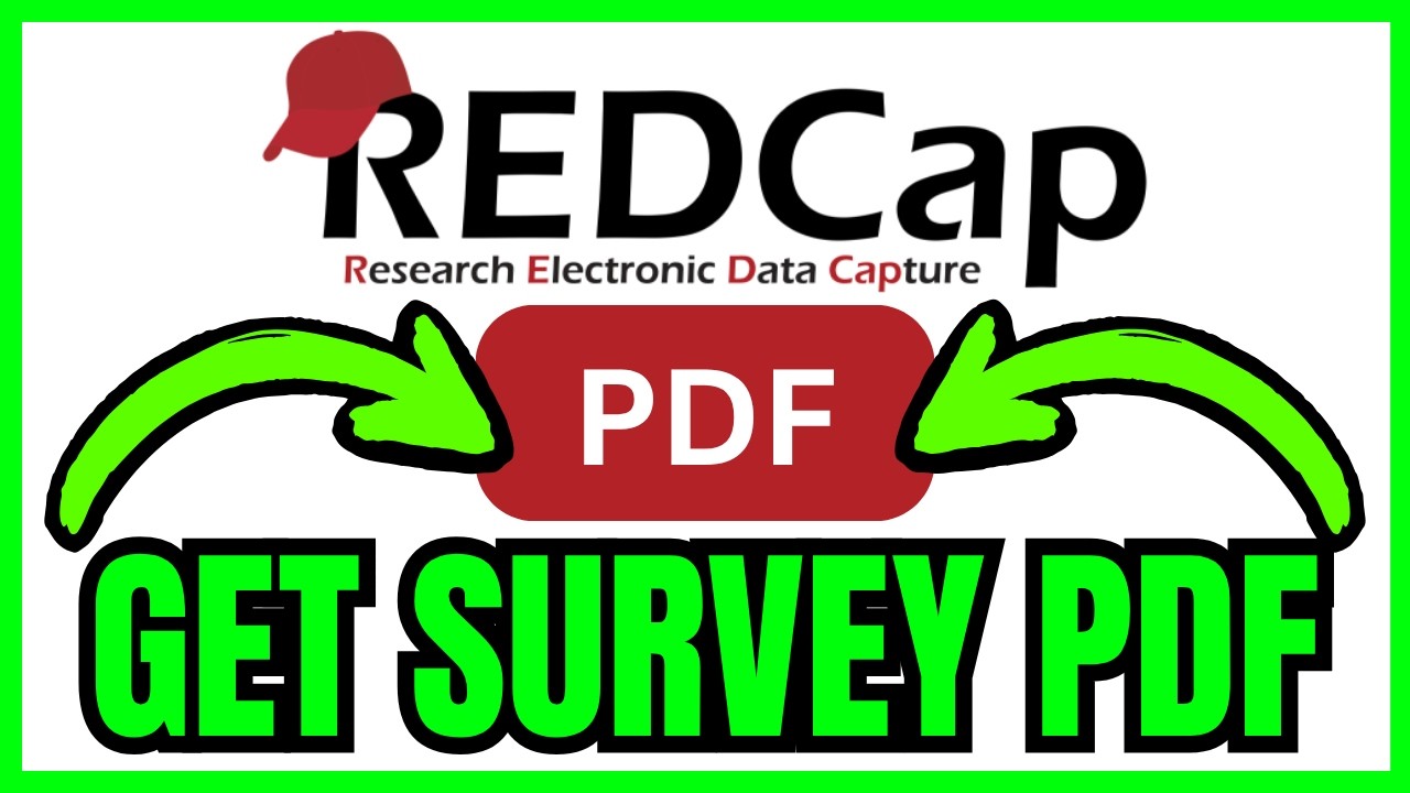 How To GET PDF Of REDCap Survey (QUICK & EASY) 2026