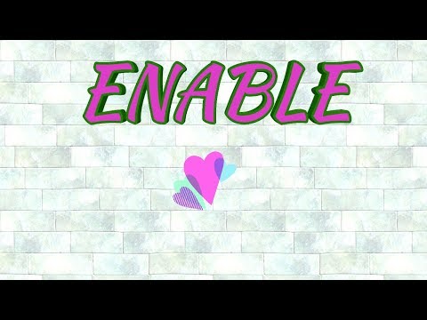 "ENABLE" pronunciation and meaning in English & Hindi