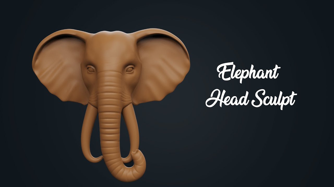 Elephant Head sculpt in zbrush