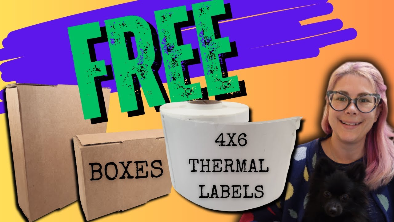 FREE 4X6 Thermal Labels & boxes for small business owners & resellers FREE SHIPPING SUPPLIES