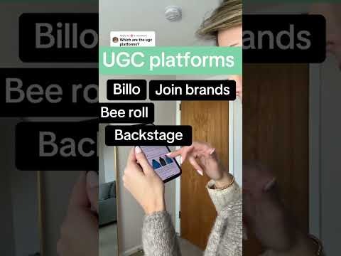 Where to start your ugc journey ➡️ ➡️ billo ➡️ joinbrands ➡️ bee roll ➡️ insense ➡️ brands meet