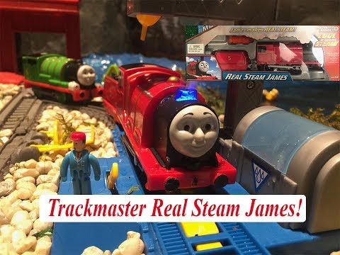 Thomas and Friends Toy Train-Trackmaster Real Steam James!