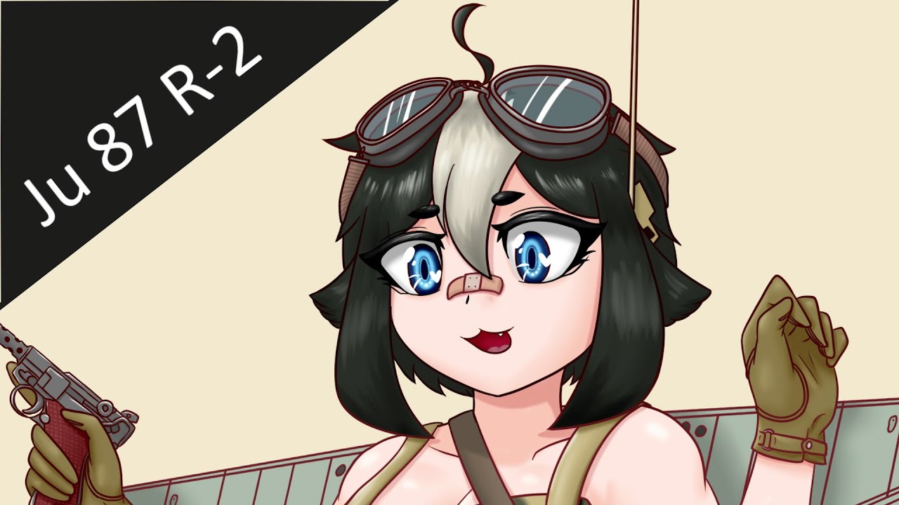 Make a moe Ju 87 R-2 as a character