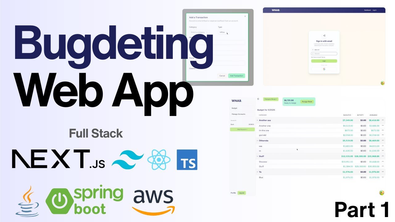 Building Full Stack Budgeting App | Part 1
