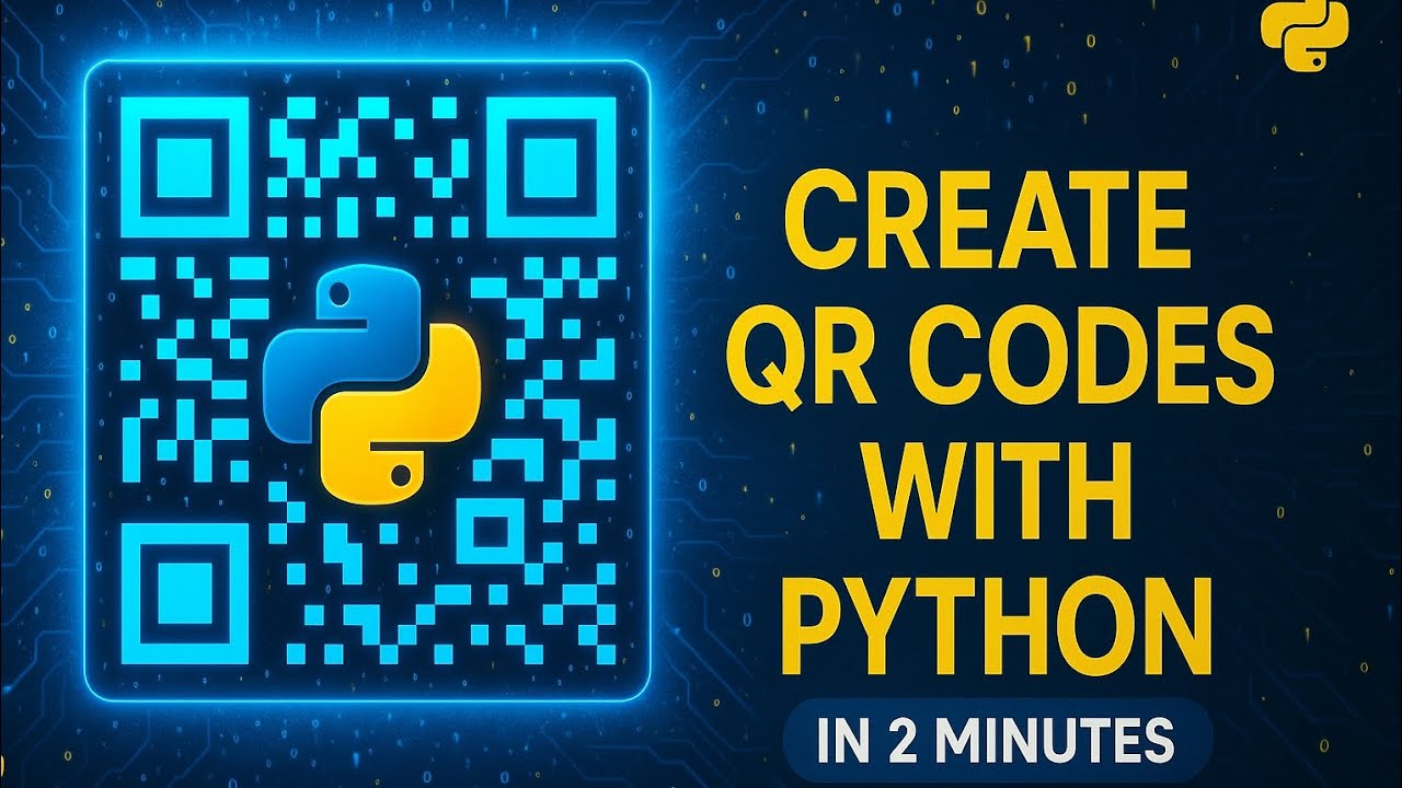 Python QR code generate in 2 minutes | QR Codes with Python 🔥 | Quick Python Project #python #coding