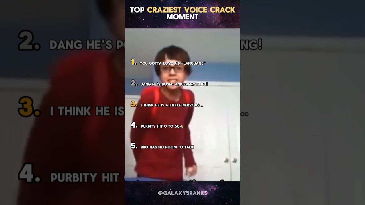 Ranking Top Craziest Voice Crack Moments #shorts