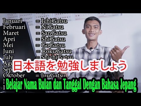 Belajar Bahasa Jepang (tanggal dan bulan dalam bahasa jepang) #4