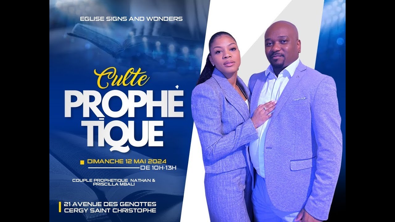 CULTE PROPHETIQUE  - DIMANCHE 12 MAI 2024