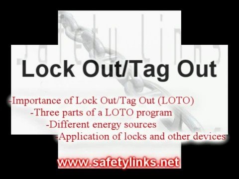 Lock Out/ Tag out Course