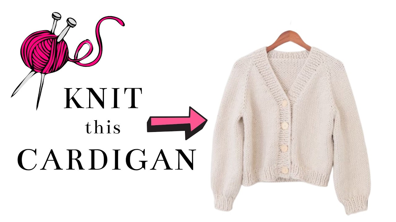 Knit an Easy Button Cardigan | Knitting Pattern + Tutorial
