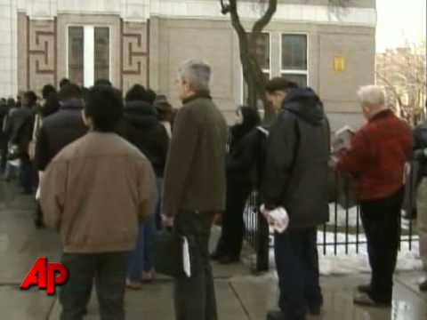 Many Wait for Hours to Apply for Part-time Jobs